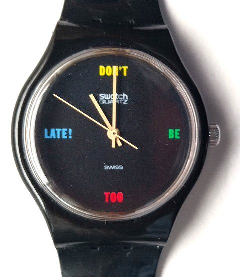 SWATCH " DON'T BE TO LATE " en version Automatic | Kaufen auf Ricardo