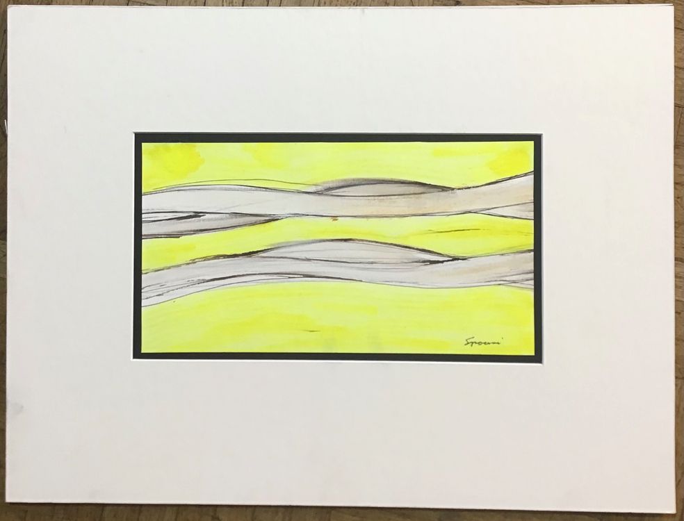 Sehr Interessante Mischtecknik Unleserlich Signiert | Kaufen auf Ricardo