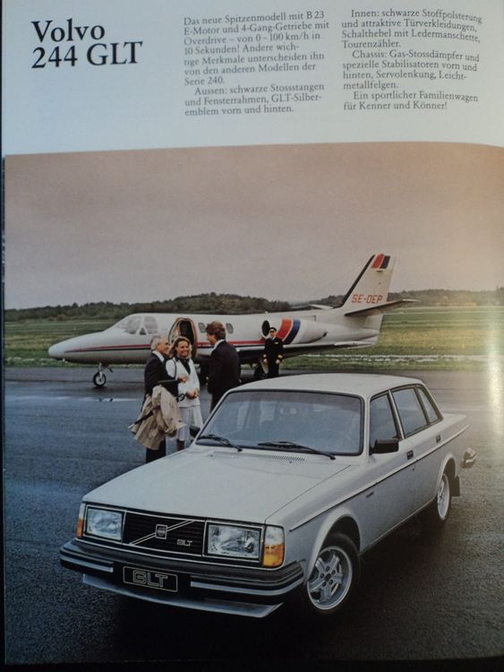 Prospekt Volvo 1980 Modellprogramm 244GLT Serie 260 (Gebraucht) in ...