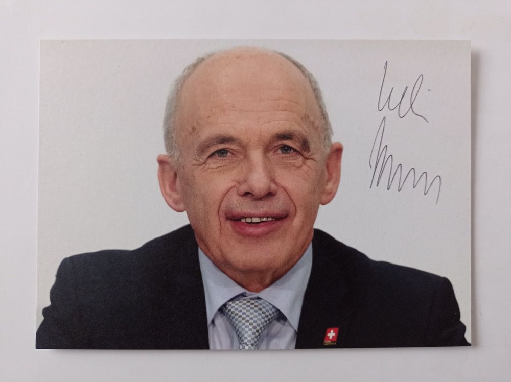 Ueli Maurer original signierte Autogrammkarte (Gebraucht) in Menziken ...