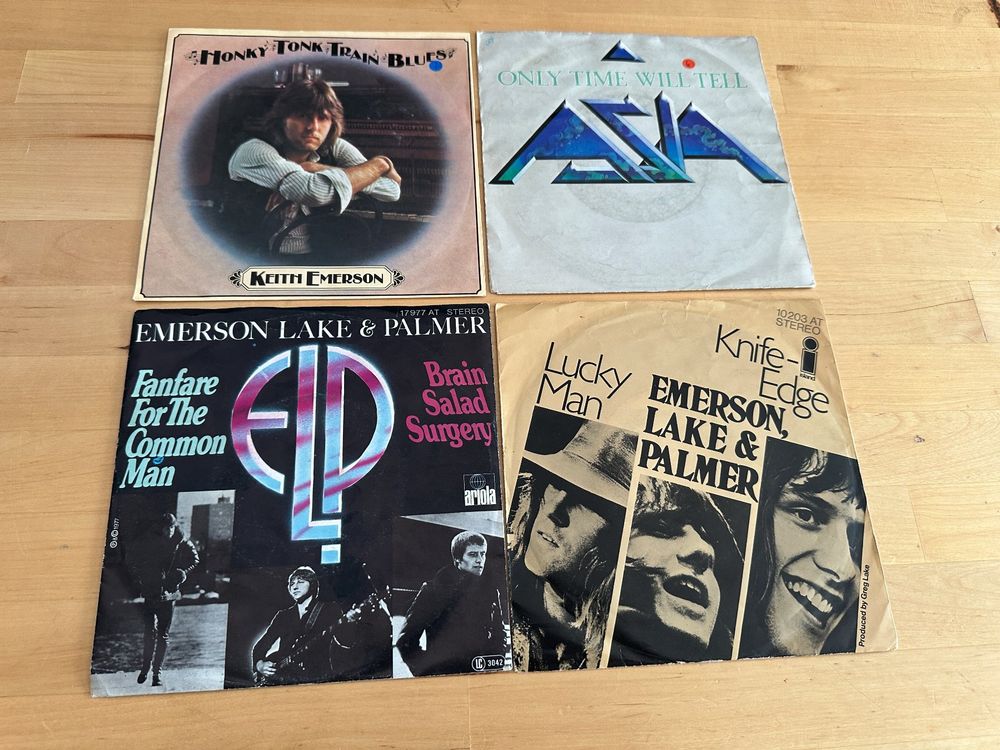 EMERSON LAKE PALMER KEITH ASIA tolle rare Single Kult 70's (Gebraucht ...
