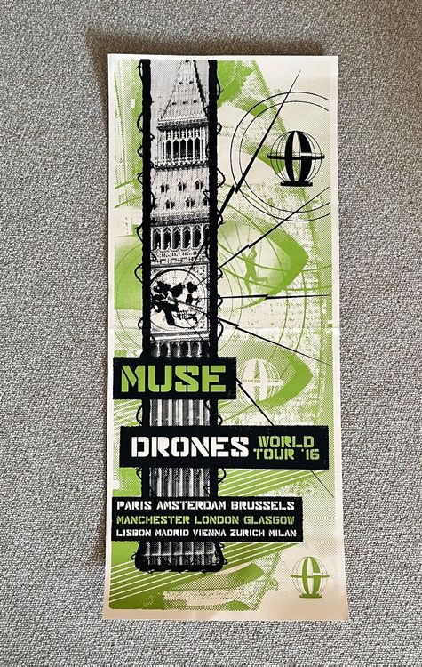 Plakat: MUSE „Drones“ - WorldTour 2016 (Gebraucht) in Winterthur für ...