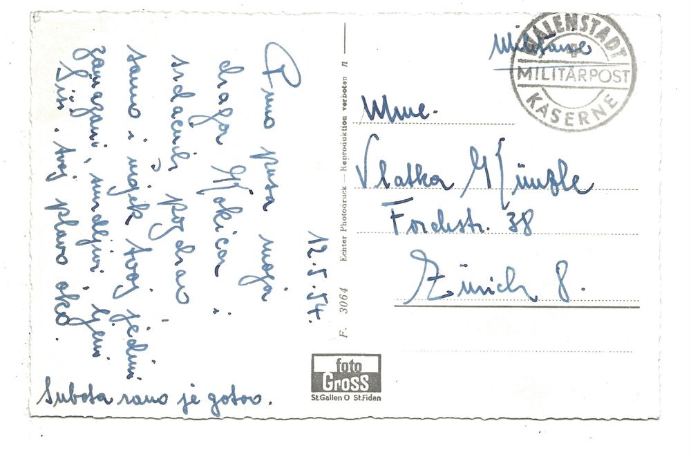 Walenstadt (SG) Flugaufnahme - Kaserne - Sonnendörfli - 1954 (Gebraucht) in Engelburg für CHF 14 ...