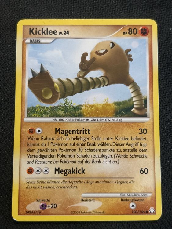 Card pokemon old 2008 Legends Awakened, Kicklee 100/146 | Kaufen auf ...