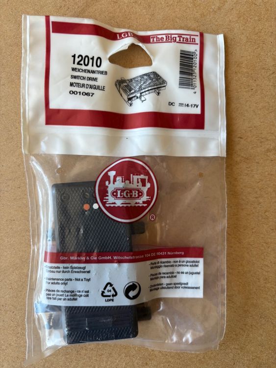 LGB 12010 Weichenantrieb (Neu und originalverpackt) in Hauterive NE für ...