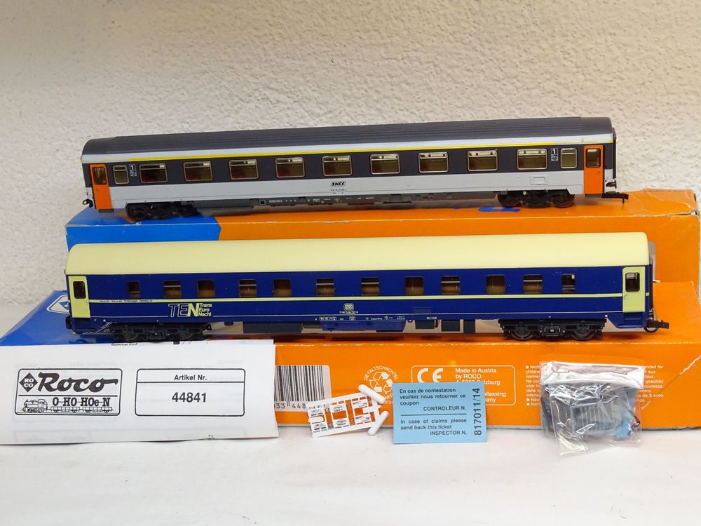 Roco 54236C + 44841 Personen und Schlafwagen, H0,GS/DC,OVP (Gebraucht ...