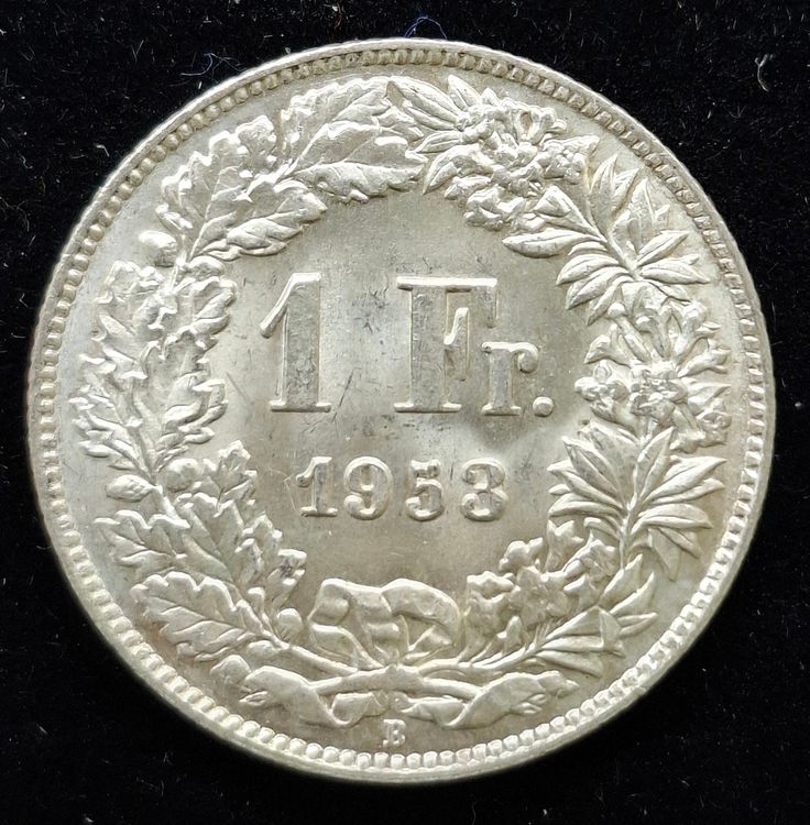 1Fr. 1953 unzirkuliert Silber 835/1000 (Gebraucht) in Bern 14 für CHF 5 – mit Lieferung auf ...