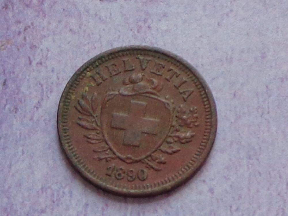 1 ct. 1890 B - belle pièce Rare (Gebraucht) in Pully für CHF 18 – mit Lieferung auf Ricardo kaufen