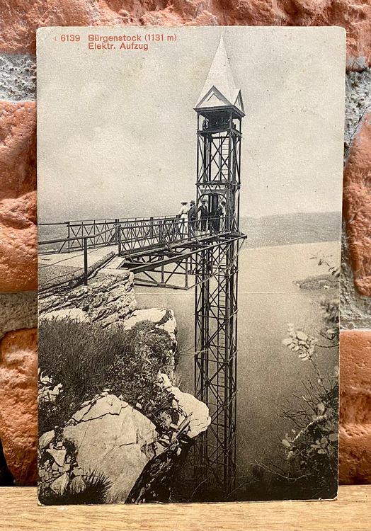 1911 Antike AK - BÜRGENSTOCK Elektrischer Aufzug (Gebraucht) in Root für CHF 1 – mit Lieferung ...