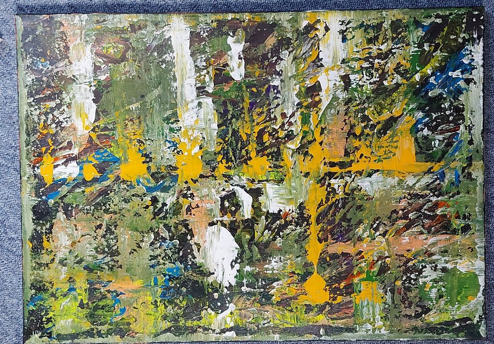 Gemälde Abstrakte Kunst von mir selbstgemahlt 50×70 | Kaufen auf Ricardo