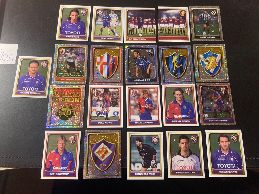 21x Stickers Merlin 2001 Badge Signori AS Roma mit Totti | Kaufen auf ...