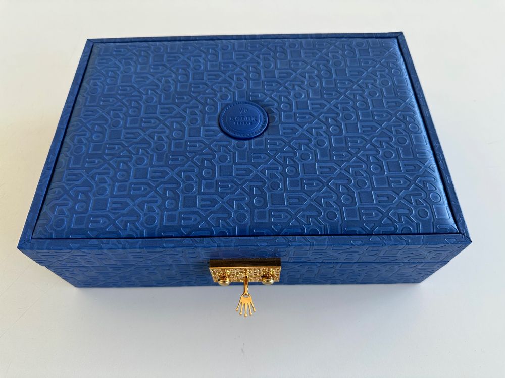 Vintage Rolex Blue Large Box With Key | Acheter sur Ricardo