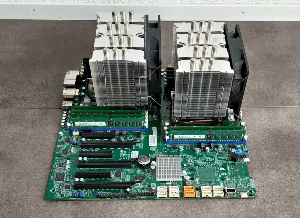 SuperMicro X10DAi Mainboard - 2x Xeon E 2650 V3 - 96GB RAM (Gebraucht ...