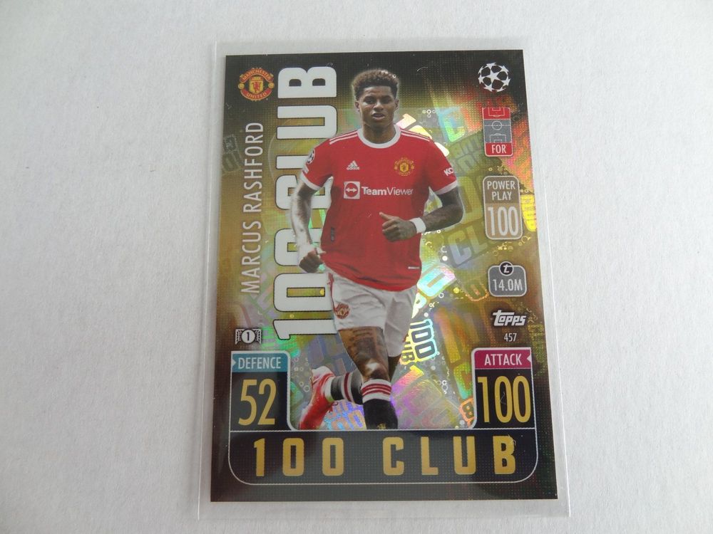 topps Match Attax 100 Club Rashford Manchester United (Neu (gemäss ...
