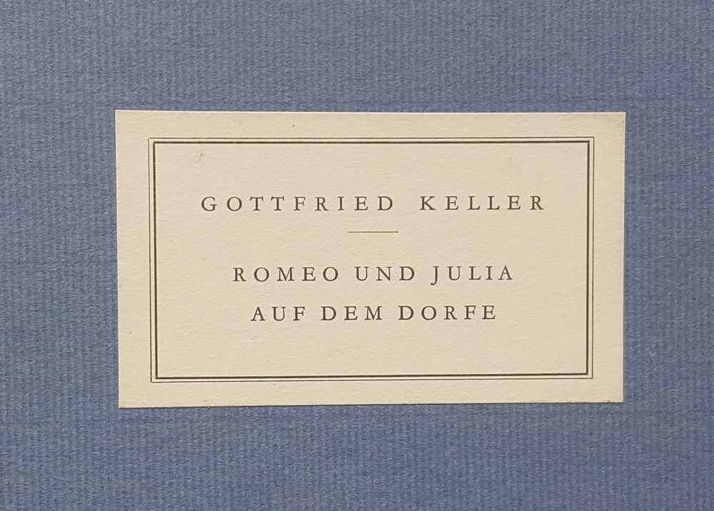 Romeo & Julia. Bibliophile Ausgabe, ill. von Otto Baumberger (Gebraucht ...