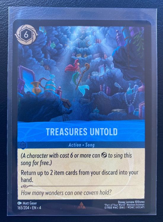 Lorcana Disney - TREASURES UNTOLD 165/204 FOIL EN 4 - Rare (Gebraucht ...