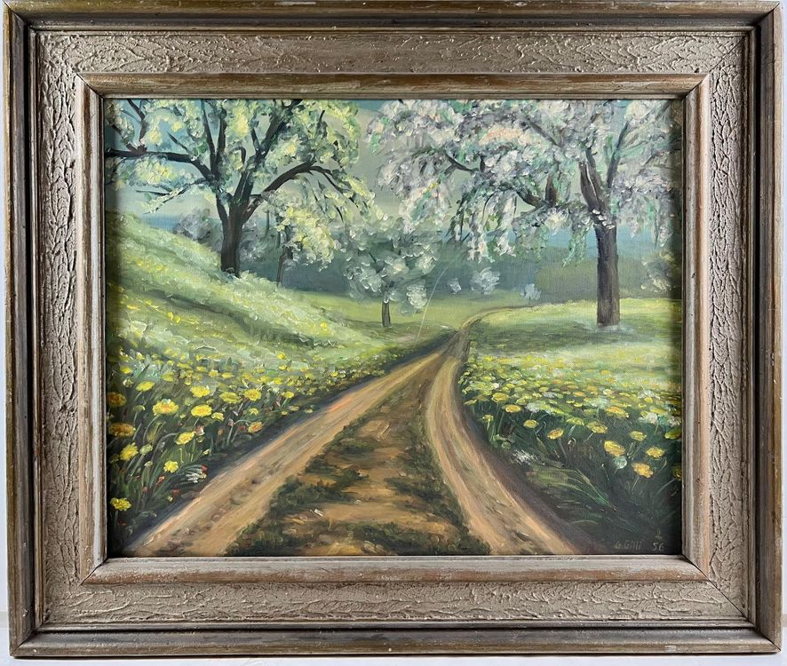 Alte Landschaft Gemälde Signiert. | Kaufen auf Ricardo