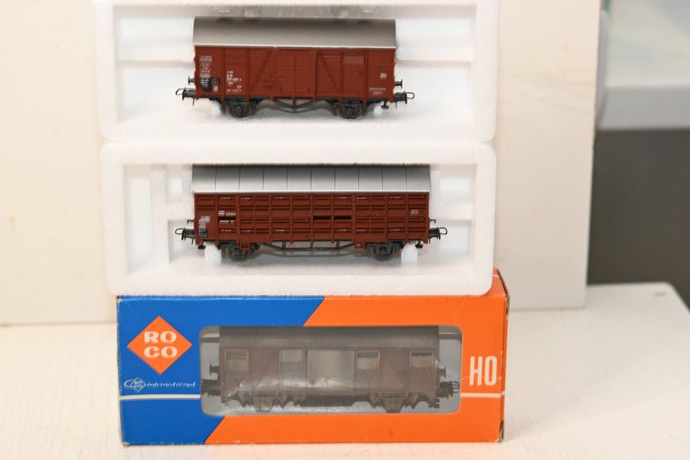 Gedeckte Güterwagen Roco HO/DC mit OVP 3 Stück (Gebraucht) in Laupen ZH für CHF 6 – mit ...