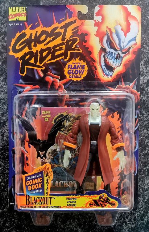 Blackout 1995 Vintage Action Figur Ghost Rider Marvel Comics (Neu und ...