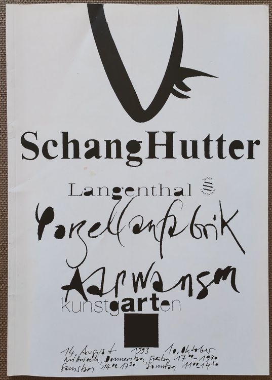 Schang Hutter «Langenthal Porzellanfabrik», 1993, signiert | Kaufen auf ...