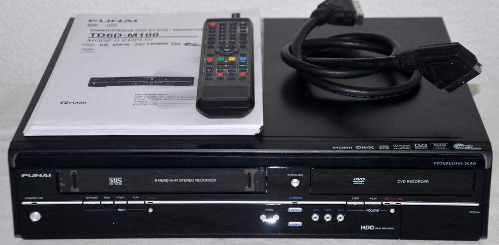 Combo VHS/ DVD Funai TD6D-M100 HDMI HDD (Gebraucht) in Collonges für ...