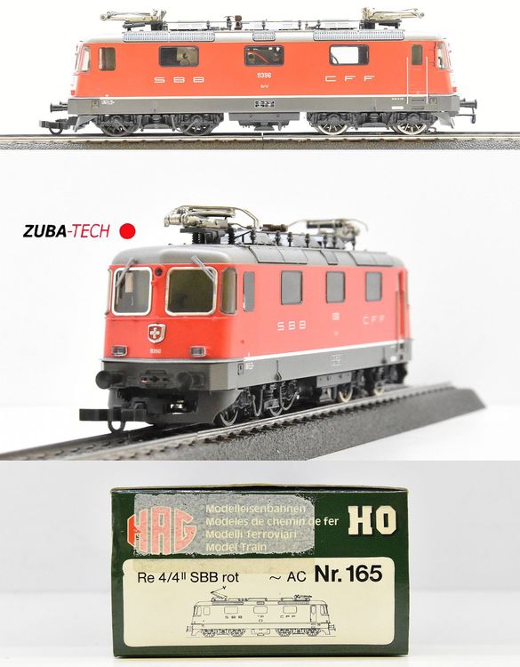 HAG 165 E-Lok Re 4/4 II SBB H0 WS Analog mit OVP (Gebraucht) in St. Gallen für CHF 189 – mit ...