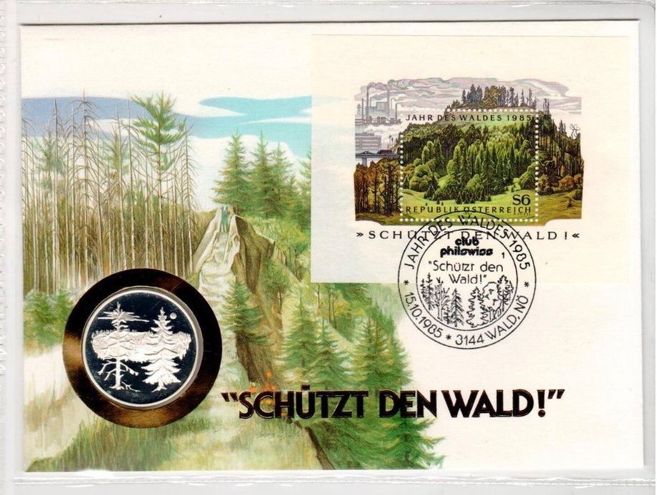 Münzbrief Schützt den Wald (Neu (gemäss Beschreibung)) in Reichenburg ...