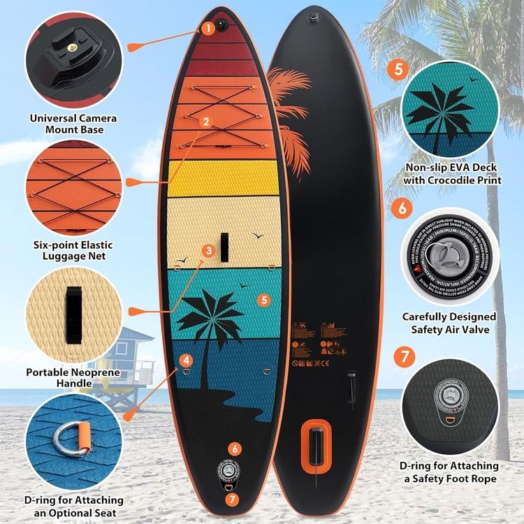 Stand Up Paddle Board Set aufblasbar mit Zubehör (Neu und ...