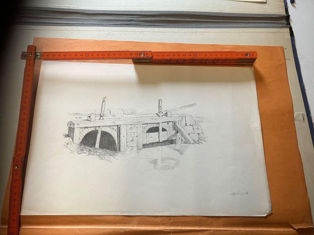 Antike originale Zeichnung, signiert | Kaufen auf Ricardo