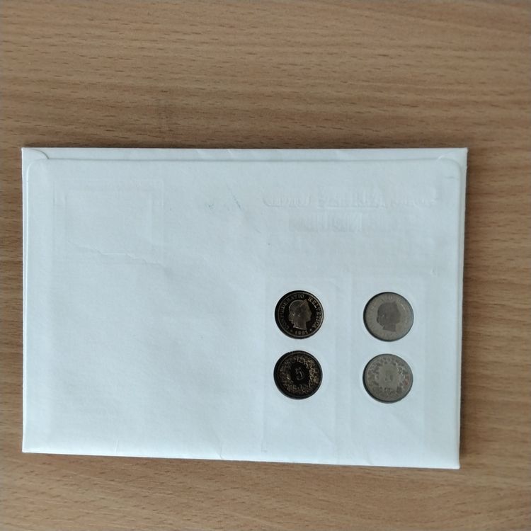 Münzbrief neue und alte fünf Rappen 1981 (Gebraucht) in Mont-sur-Lausanne für CHF 2 – mit ...