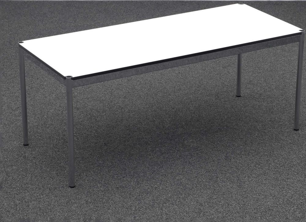 USM Haller Tisch, perlgrau 200x100 höhe: 74 bis 77 verstellb | Kaufen ...