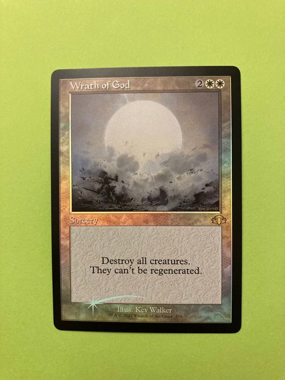 Foil Retro Frame Wrath of God Dominaria Remastered NM (Neu (gemäss Beschreibung)) in Rechthalten ...