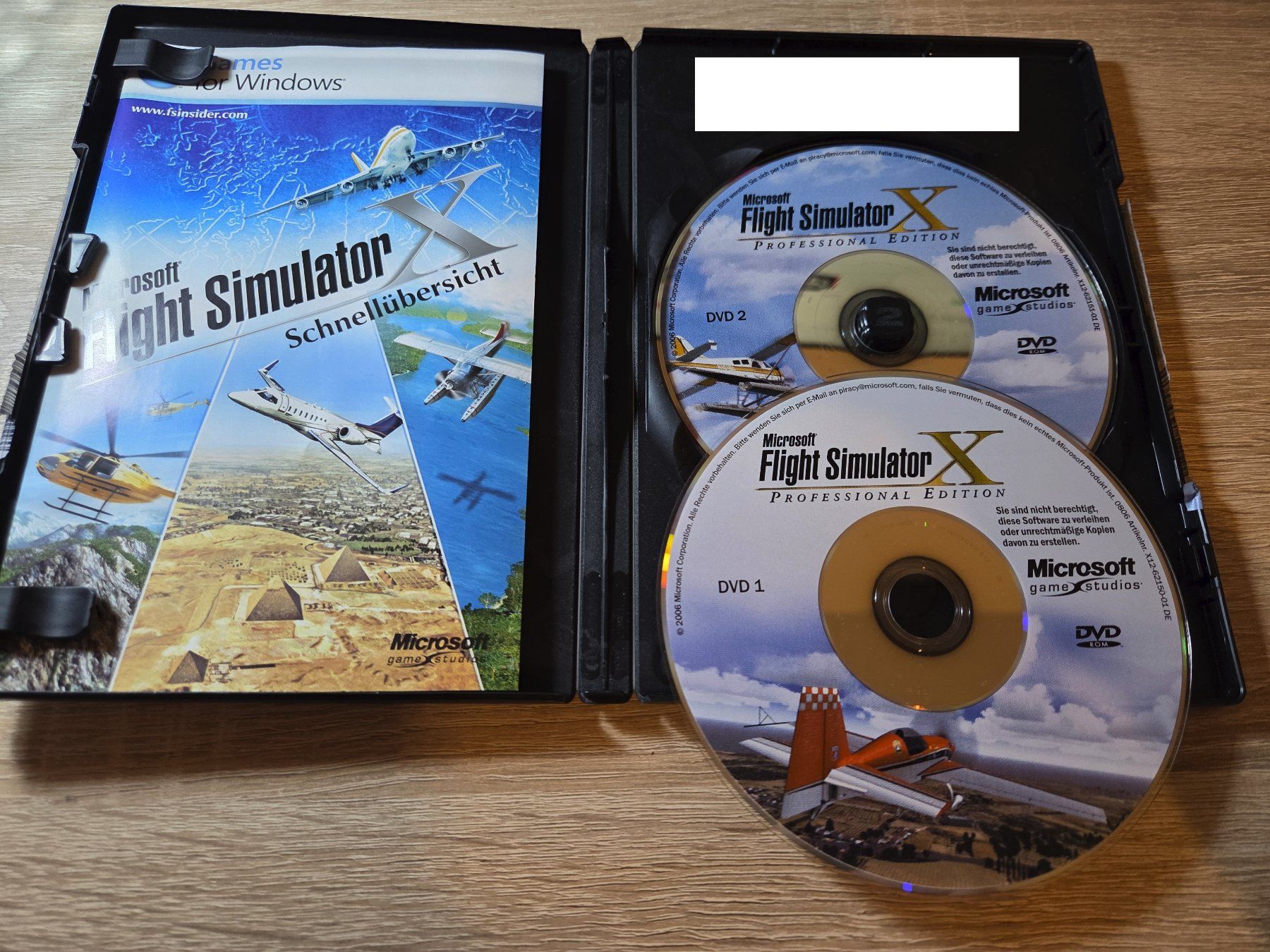 FSX Flight Simulator X - Pro Edition (2 DVD) (German) - PC (Gebraucht ...