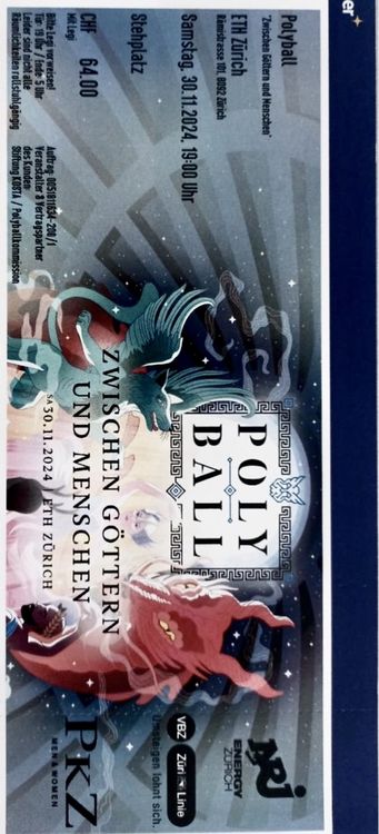 Polyball Ticket (1x) 30.11.2024 (Neu und originalverpackt) in Zürich für CHF 150 – mit Lieferung ...