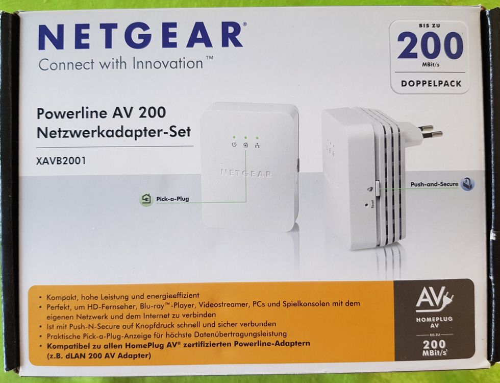 NETGEAR Powerline AV 200 Nano Netzwerk Adapter-Set | Kaufen auf Ricardo