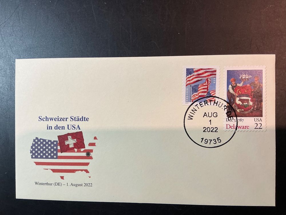 Sonderbrief Winterthur USA 2022 Schweizer Städte (Gebraucht) in ...