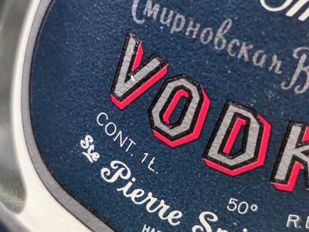 1.Litre ANCIENNE BOUTEILLE VODKA SMIRNOFF RUSSIAN IMPERIAL (Neu (gemäss ...