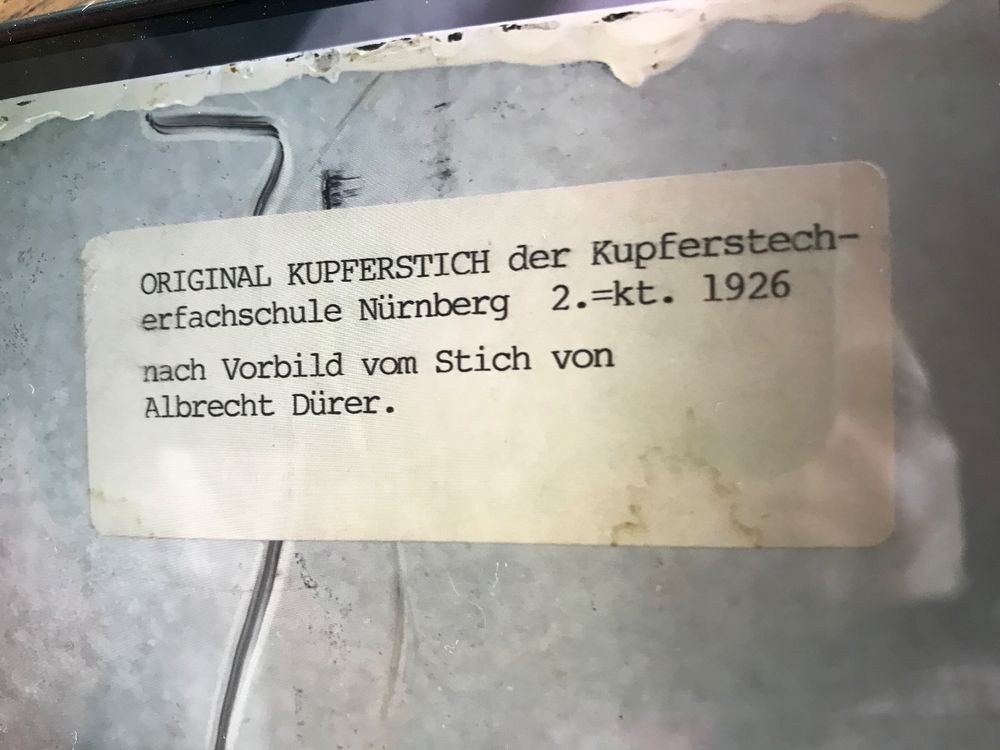 ORIGINAL KUPFERSTICH PLATTE | Kaufen auf Ricardo