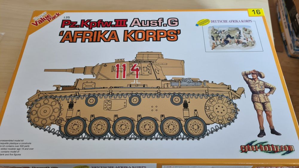 1:35 Panzer III Ausf G Afrika Korps & Figuren - Dragon 9116 | Kaufen ...