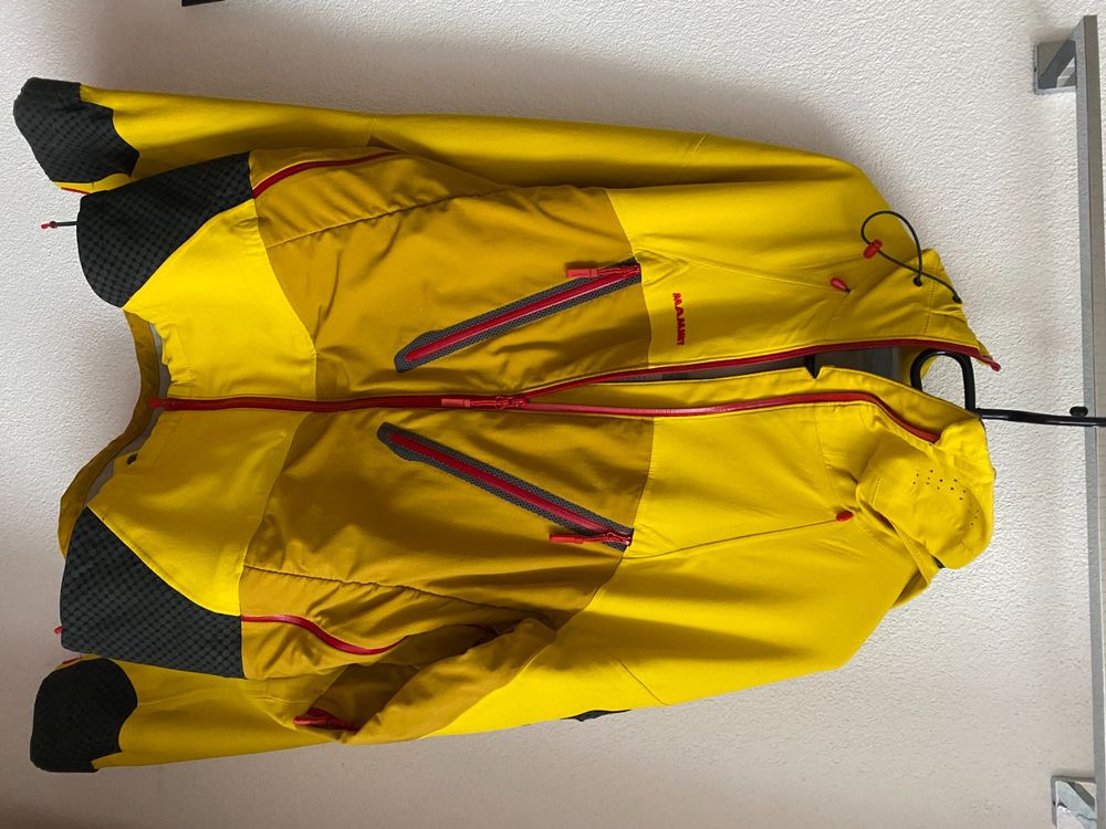 "Mammut Extreme Hybrid"-Softshell-Jacke - Farbe Gelb/Rot | Kaufen auf ...