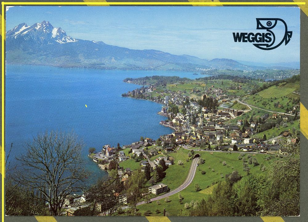 AK col Weggis LU mit Pilatus und Umfahrungsstrasse ≈ 1989 | Kaufen auf ... AK col Weggis LU mit Pilatus und Umfahrungsstrasse ≈ 1989 | Kaufen auf ...