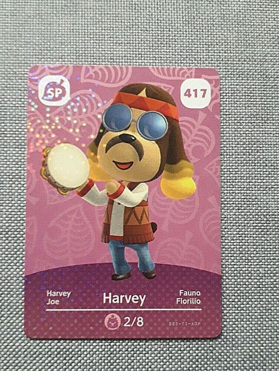 417 Harvey - Animal Crossing - Amiibo - Karte (Neu (gemäss Beschreibung ...