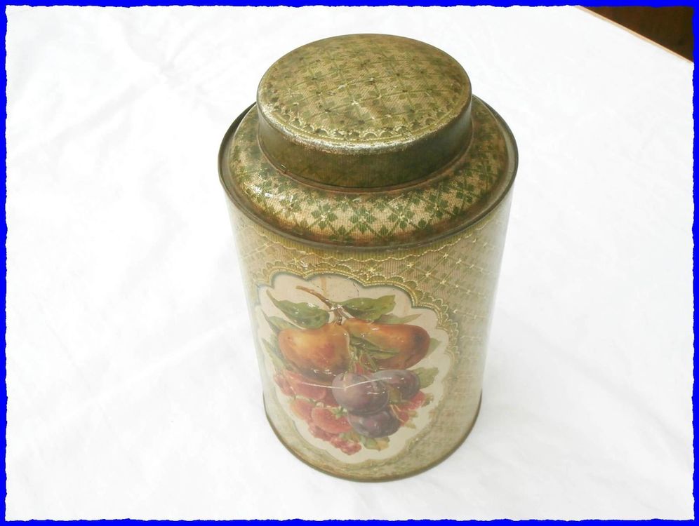 uralte Blechdose mit Obst-Motiven (Gebraucht) in Worblaufen für CHF 13 – mit Lieferung auf ...