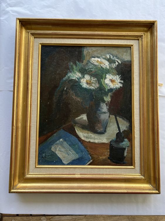 Nature morte, huile sur pavatex (Gebraucht) in Lausanne für CHF 80 – mit Lieferung auf Ricardo ...