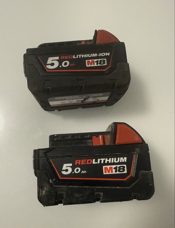 2 x Milwaukee Akkus M18 5.0Ah Defekt (Defekt) in St. Gallen für CHF 38 ...