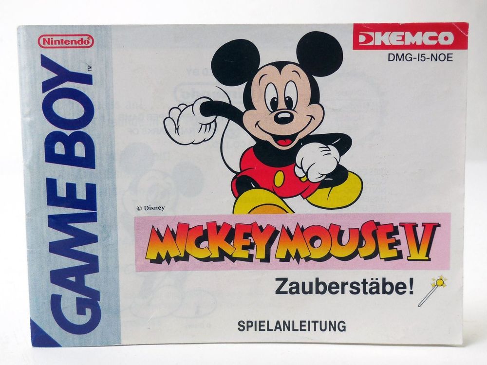 MICKEY MOUSE V DMG-I5-NOE Manual Gameboy | Kaufen auf Ricardo