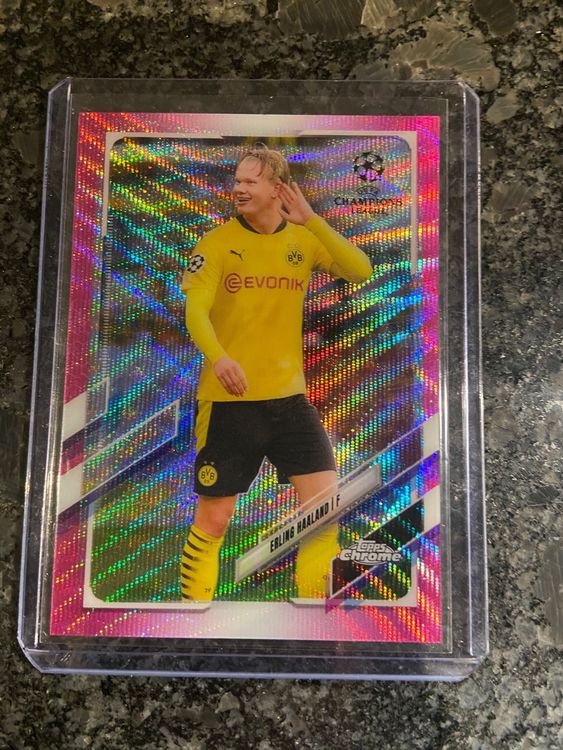 ERLING HAALAND 2020-21 TOPPS CHROM UCL PINK X-FRAKTOR REFRAK | Kaufen ...