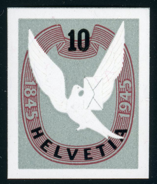 Sondermarken **: W22 Einzelwert Basler Taube Block, 1945 (Neu (gemäss ...