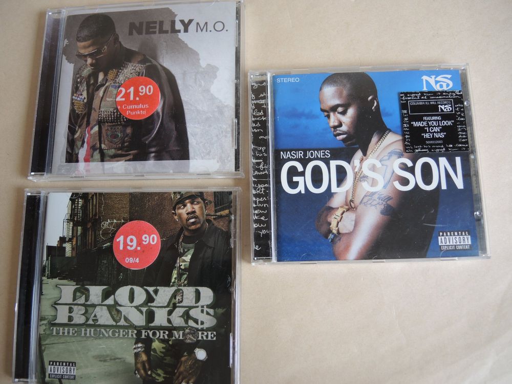 Lot 3 CD NELLY M.O. , Lloyd Banks , Nasir Jones (Gebraucht) in ...
