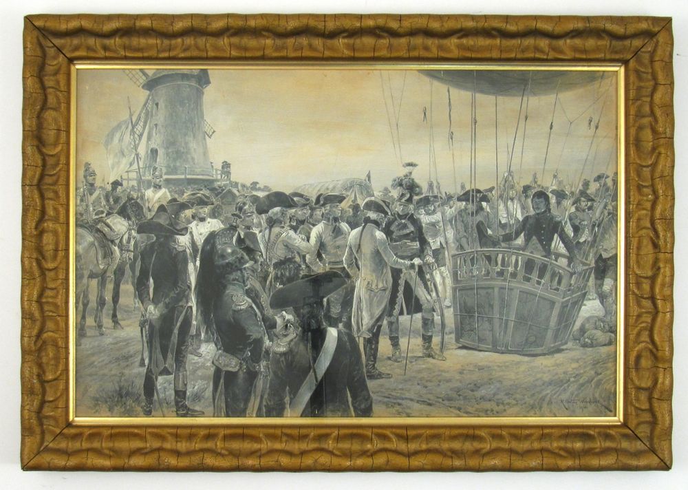 R. Caton Woodville II (1856-1927) - Kriegs Ballon , 1794 (Gebraucht) in Meinisberg für CHF 1250 ...